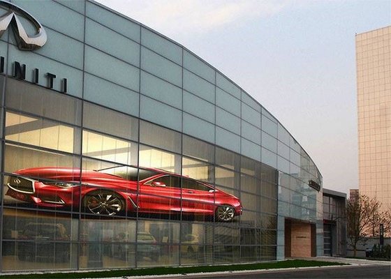 IP65 Transparent LED Mesh Display High Definition For Outdoor Advertising