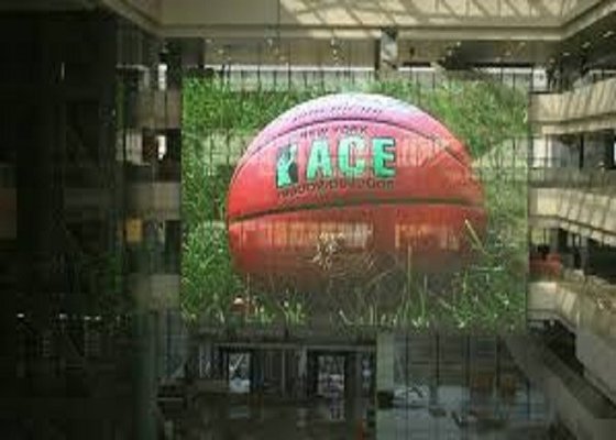 Full Color Transparent LED Mesh Curtain Display 1/8 Scan Driving Way