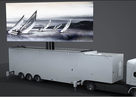 Ultra Thin Outdoor Mobile Led Screen 250*250 Mm For Sporting Events