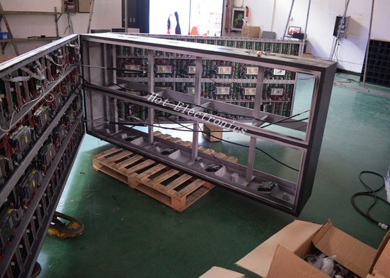 Outdoor Dip Front Service Led Display Iron Cabinet With Front Open Type