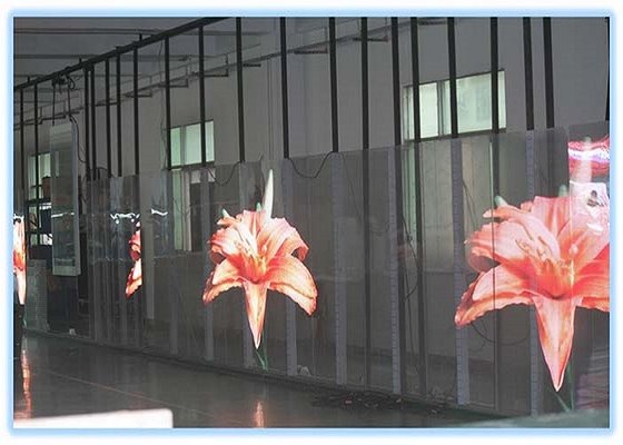 P40-40 Advertising Led Mesh Display RGB 16*16 Dot Cabinet Resolution