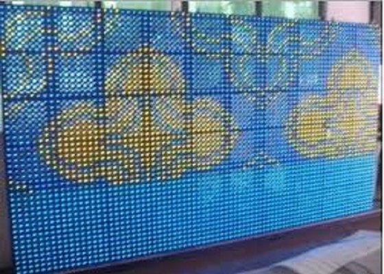 P40-40 Advertising Led Mesh Display RGB 16*16 Dot Cabinet Resolution