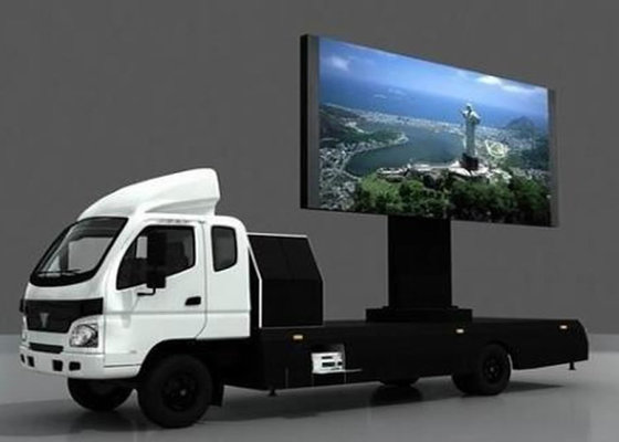 IP65 Advertising Mobile Truck LED Display Low Power 220V / 110V Voltage