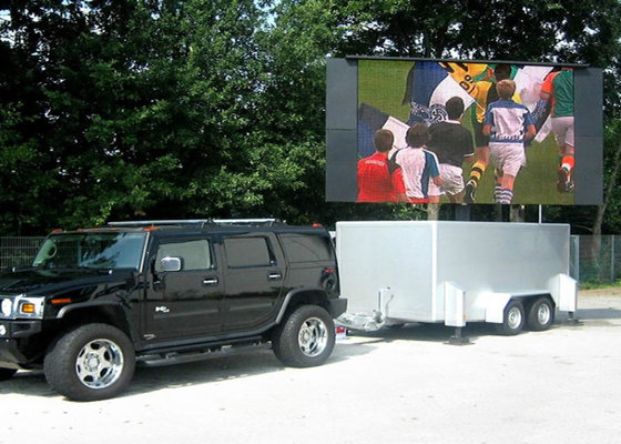 IP65 Advertising Mobile Truck LED Display Low Power 220V / 110V Voltage