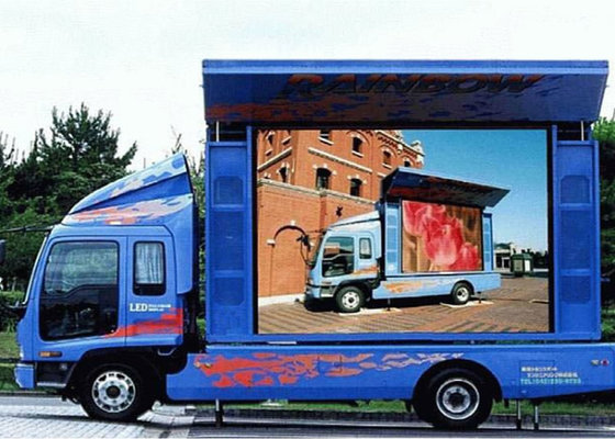 IP65 Advertising Mobile Truck LED Display Low Power 220V / 110V Voltage