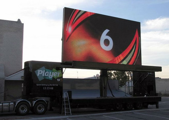 Full Color Outdoor Mobile Led Screen HD For Product / Brand Promotion