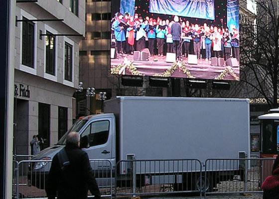 Full Color Outdoor Mobile Led Screen HD For Product / Brand Promotion