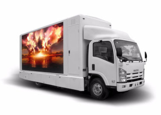 High Definition Digital Truck Mounted Led Screen P4 Aluminium Die Casting Cabinet
