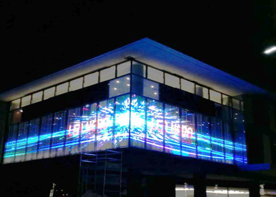 Energy Saving P3.91 Transparent Led Display 1920 Hz For Advertising