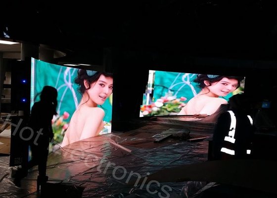 Full Color P4 ARC Led Display , Advertising Curved Led Screen Ip54 Rate