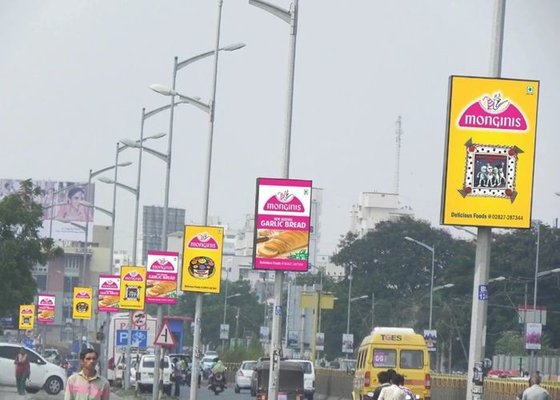 Waterproof HD LED Poster Display , Fixed LED Advertising Screen 1/4 Scanning