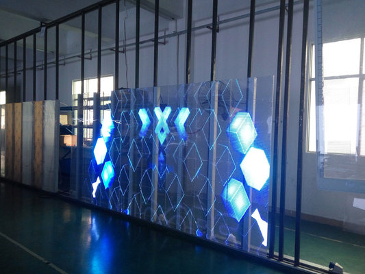 Energy Saving P3.91 Transparent Led Display 1920 Hz For Advertising