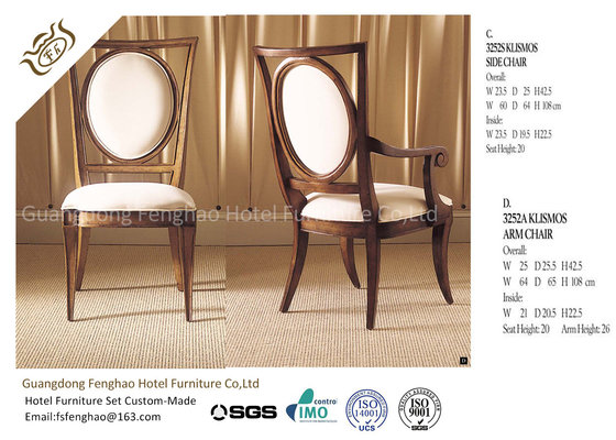 China Classic Hotel Dining Chairs Round Back Wooden Louis Dining Chairs supplier