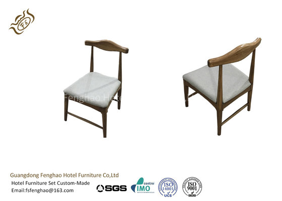 China Solid Ash Wood Modern Comfortable Dining Chairs / Nordic Chairs With Fabric Seat supplier