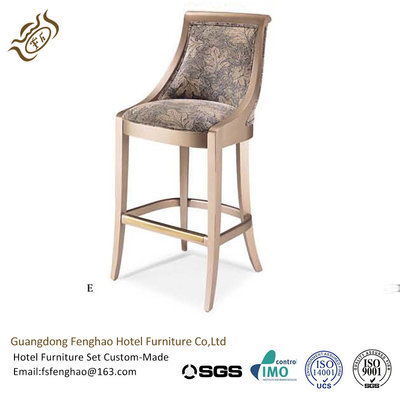 China Contemporary Hotel Bar Stools Counter Wooden Swivel Bar Stools With Backs supplier