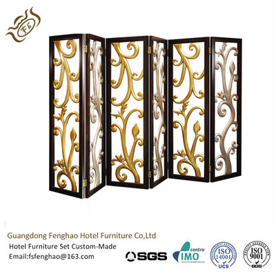 China Ss Decorative Perforated Freestanding Room Divider For Hotel Lobby supplier