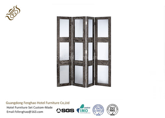 China Antique Room Divider Screens For Hotel Lobby , Foldable Room Partitions supplier
