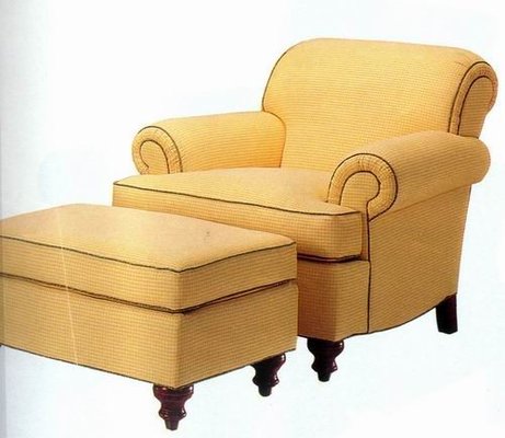 China Comfortable Bedroom Arm Leisure Chair Ottoman Swivel / Navy Accent Two Arm Chaise Lounge supplier