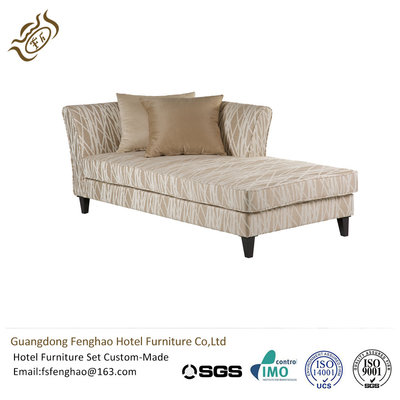 China Modern Leisure Linen Chaise Lounge Couch For Hotel , Velvet Chaise Lounge supplier