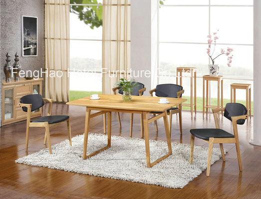China Customized Soild Rustic Wood Restaurant Tables With Dining Chair supplier