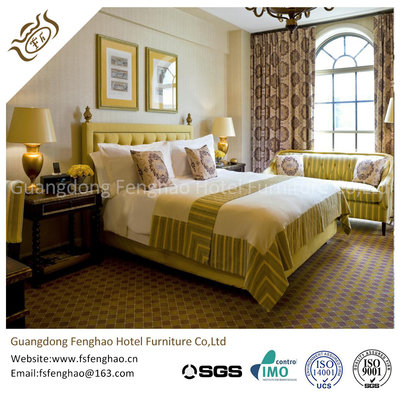European Style Villa / Resort Hotel Bedroom Furniture Sets Solid Wooden Frame supplier