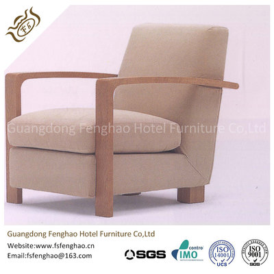 Soild Wood Frame Hotel Room Sofa Set Fabric Three Seat 3+1 For Living Room supplier