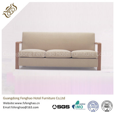 Soild Wood Frame Hotel Room Sofa Set Fabric Three Seat 3+1 For Living Room supplier