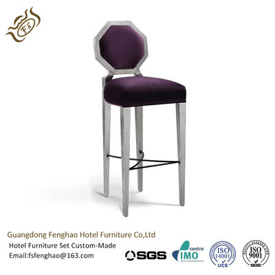 Fabric Gorgeous Hotel Bar Stools Trendy Modern Wood Colorful Bar Stools supplier