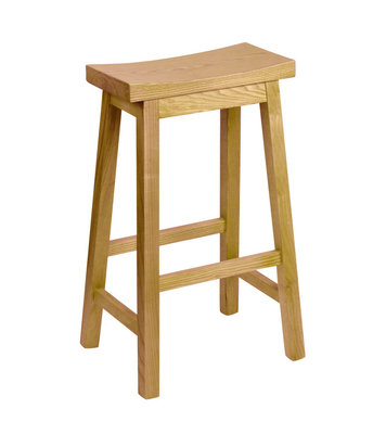 Northern Nature Wooden Round Bar Stools For Party / Kitchen , Commercial Bar Furniture supplier