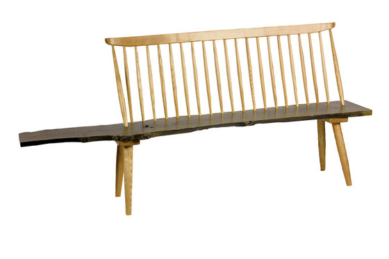 Northern Europe Style Long Bench Chair Solid Wood Dining Chair Durable Antique For Garden supplier