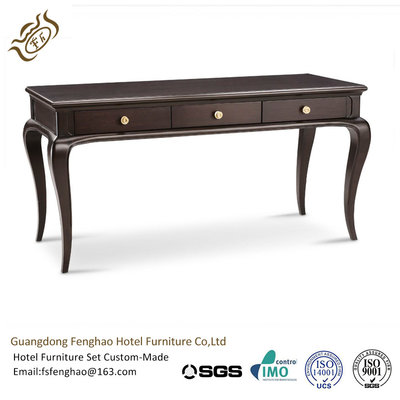 Shabby Chic French Country Style Black Console Table With Drawers Vintage Antique Carved supplier