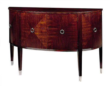 Vintage Wooden Top Drawers half round console table Sideboard Cabinet for Living Room Furniture supplier