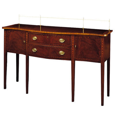 Vintage Wooden Top Drawers half round console table Sideboard Cabinet for Living Room Furniture supplier