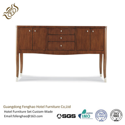 Vintage Wooden Top Drawers half round console table Sideboard Cabinet for Living Room Furniture supplier