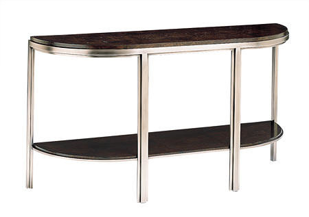 Stainless Steel Console Table Iron Tempered Glass Long Narrow Console Table supplier