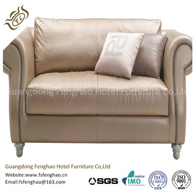 Modern Cream PU Leather Couch Corner Sofa Set / Leather Sectional Sofa supplier