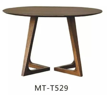Hotel Side Coffee Table Round Countertop End Table With Natural Timber Wood supplier