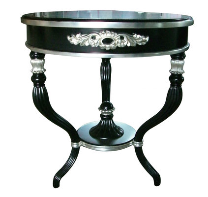 European Style Round Top Side Coffee Table Hand Carved Gilding Modern Coffee Table supplier