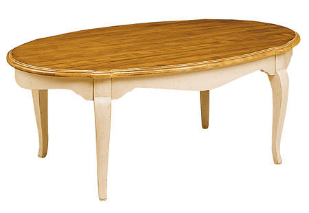Oak Wood Hand Carved Flower Gilding Hotel Coffee Table / Modern End Tables supplier