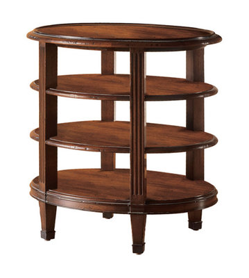Modern Rubber Wood Square Round Coffee Table Three Tiered OEM & ODM supplier