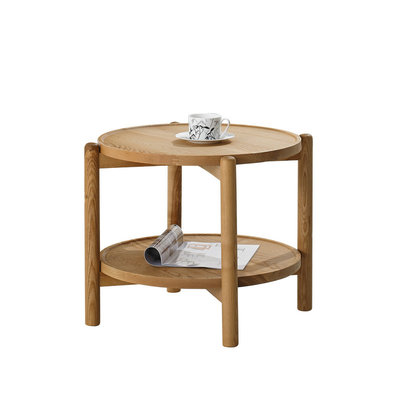 Nordic Style Nature Timber Wood  Sofa Side Coffee Table For 5 Star Hotel supplier