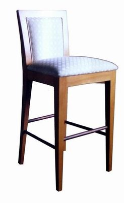 Classic Espresso Counter Height Commercial Bar Stools With Backs / Rectangle Bar Stools supplier
