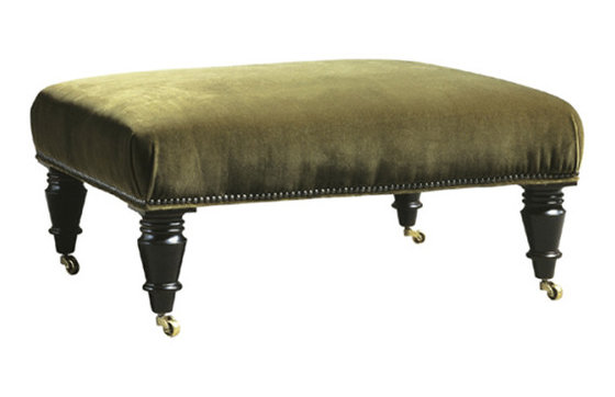 Comfortable Button - Tufted Wooden Velvet Chaise Lounge Chair With Ottoman supplier