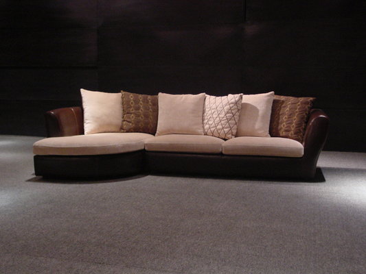 Hotel Living Room Pu Leather Sofa / Professional Modern 2 Seater Sofa supplier