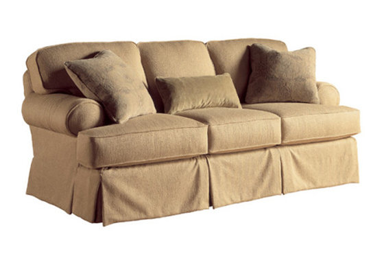 Contemporary Khaki Color 3 Seater Fabric Sofa High Density Sponge Cushion For Hotel Lobby supplier