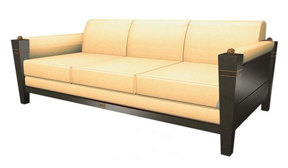 Soild Wood Frame Hotel Room Sofa Set Fabric Three Seat 3+1 For Living Room supplier