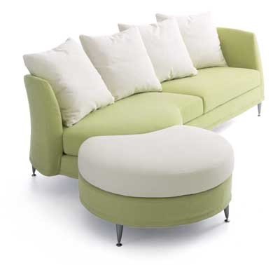 Nordic Style Soild Wood  Backrest Hotel Room Sofa Upholstered Stainless Steel Frame supplier
