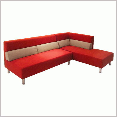 T Shape Fabric Luxury Corner Sofa With High Density Foam Cushion supplier