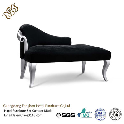 Luxury Gilding Upholstered Indoor Chaise Lounge Chair For KTV / Hotel Lobby supplier