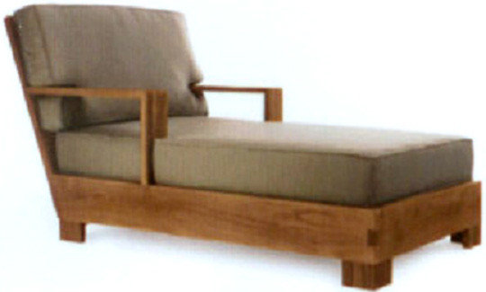 Hardwood Frame 2 Arm Chaise Lounge For Living Room Hotel Lounge Chairs supplier